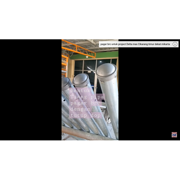 Jual Topi Tiang Pagar BRC oleh CV. Multi Gisma Tehknindo
