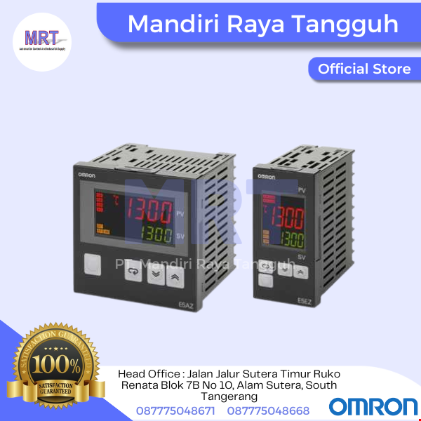 Jual Digital Temperature Controllers E5AZ / E5EZ OMRON oleh PT. Mandiri Raya Tangguh