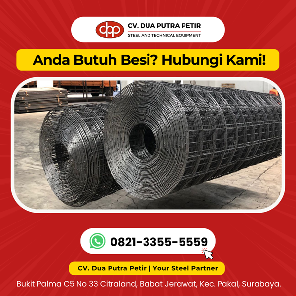 Jual Besi Wiremesh Roll M4 Ukuran 4mm x 2.1m x 54m oleh CV. Dua Putra Petir