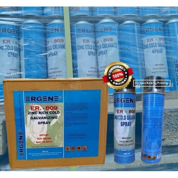 Jual ERGENE 809 Zinc Cold Galvanize Spray 500ml-Galvanis Dingin semprot ...