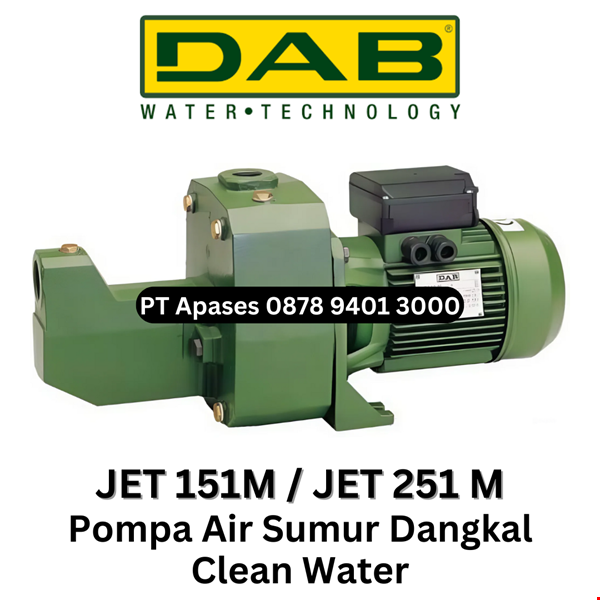 Jual DAB Batam, DAB Pompa Jet Batam, Pompa Sumur Dangkal Batam oleh PT. Apases