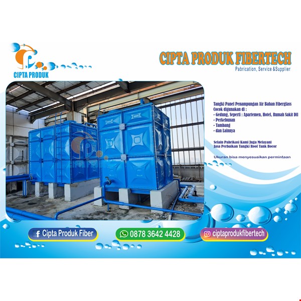 Jual Tangki Panel Roof Tank FRP oleh CV. Cipta Produk Fibertech