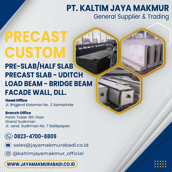 Jual PRECAST COSTUM PRECAST SLAB BERKUALITAS HARGA TERBAIK READY STOK ...