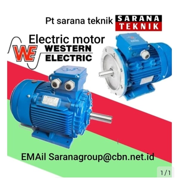 Jual Western Electric Motor oleh PT. Sarana Teknik Indonesia