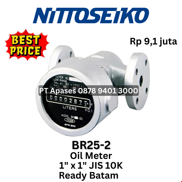 Jual Nitto seiko flow meter BR 25-2 Batam (Flow Meter) oleh RAJA POMPA ...