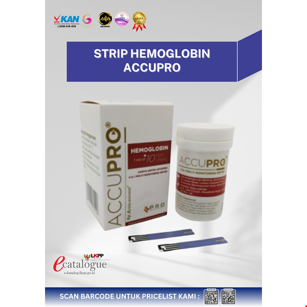 Jual STRIP HEMOGLOBIN ACCUPRO oleh PT. Anugerah Santosa Abadi