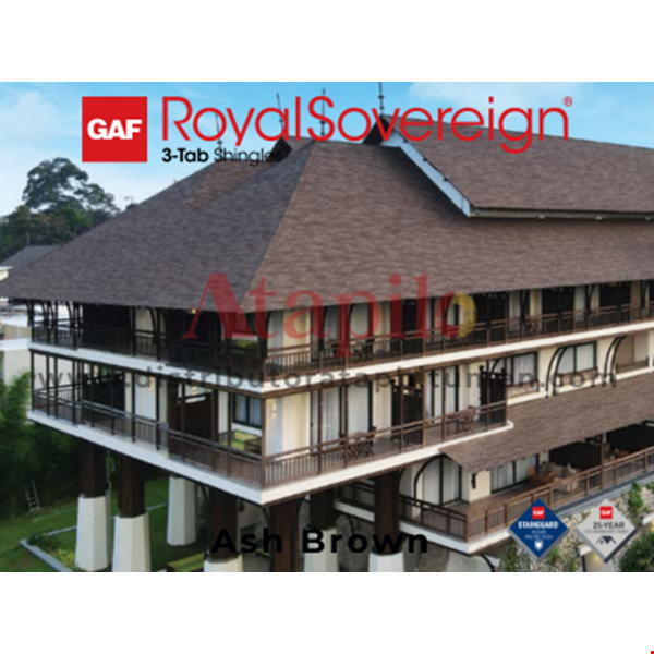 Jual Atap bitumen Royal Sovereign 3-Tab Shingles charcoal oleh Atapilo