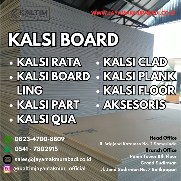 Jual KALSI BOARD HARGA TERBAIK 2024 KUTAI TIMUR KALIMANTAN TIMUR oleh ...