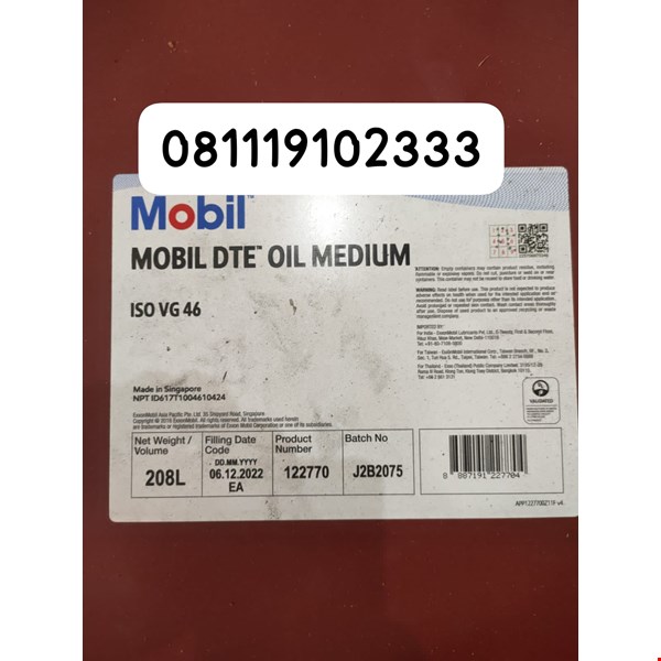 Jual MOBIL DTE OIL MEDIUM Iso VG 46 oleh CV. EMPAT SINERGI BERSAMA ...