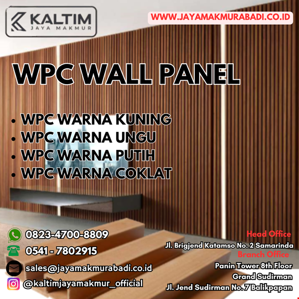 Jual WPC WALL PANEL WARNA COKLAT BERKUALITAS HARGA TERBAIK 2024 BERAU ...