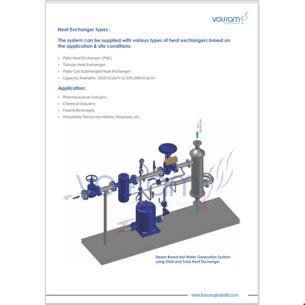 Jual Instantaneous Hot Water Generation System oleh PT. Kiat Energi Mandiri