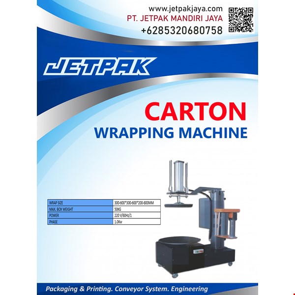 Jual Carton wrapping machine oleh PT. Jetpak Mandiri Jaya