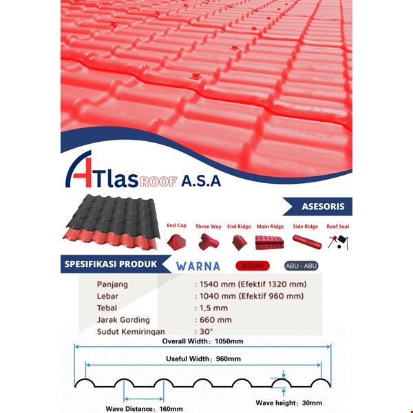 Jual Genteng UPVC Trendy dan Kekinian oleh CV. Dua Putra Petir