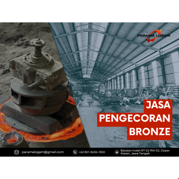 Jasa Cor Pengecoran Logam Bronze Kalimantan oleh CV. Parama Berdikari Logam