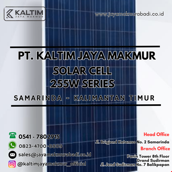 Jual SOLAR CELL 255W SERIES BERKUALITAS HARGA TERBAIK 2024 BONTANG oleh ...