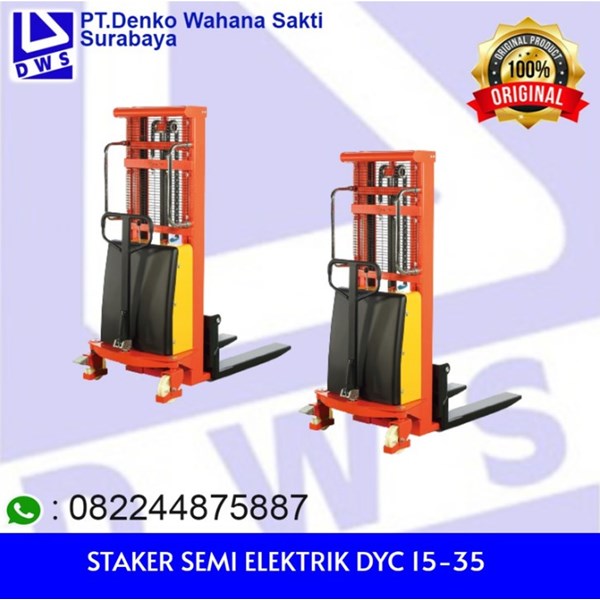 Jual HAND STACKER SEMI ELEKTRIK oleh PT. Denko Wahana Sakti