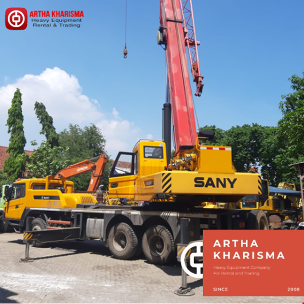 Disewakan Mobile Crane Roughter / Rafter Crane Sany 50 Ton Surabaya ...
