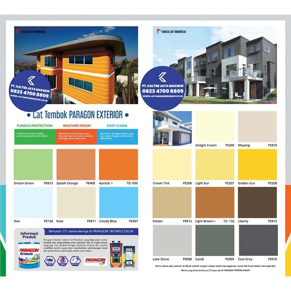 Jual WARNA CAT TEMBOK PARAGON EKSTERIOR TERBARU HARGA TERBAIK SAMARINDA ...
