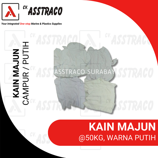 Jual Kain Majun 50kg, Warna Putih oleh CV. Asstraco