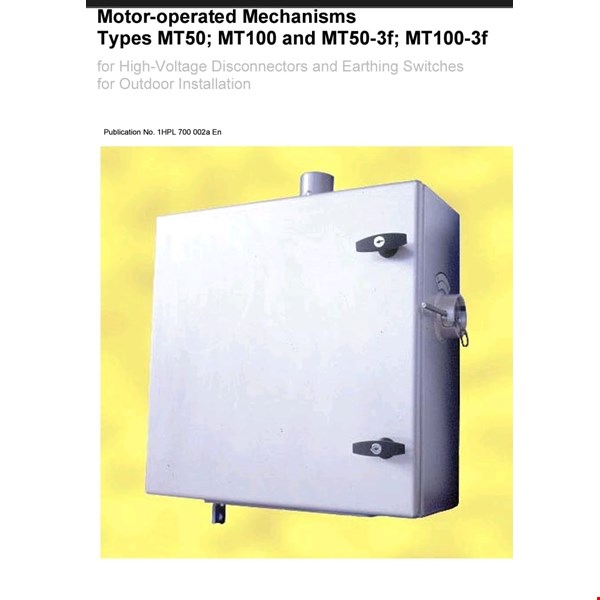 Jual ABB MT50 Motor oprated mechanisms 2 unit oleh PT. Quinratu Karya ...