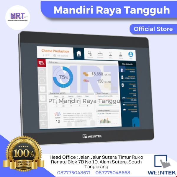 Distributor Weintek Touch Screen MT8090XE Original Murah Tangerang oleh ...