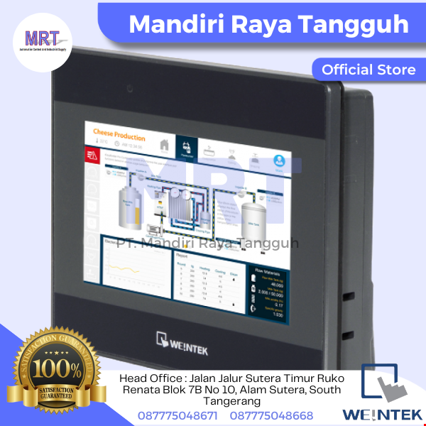 Distributor Weintek Touch Screen MT8051iP Original Murah Tangerang oleh ...