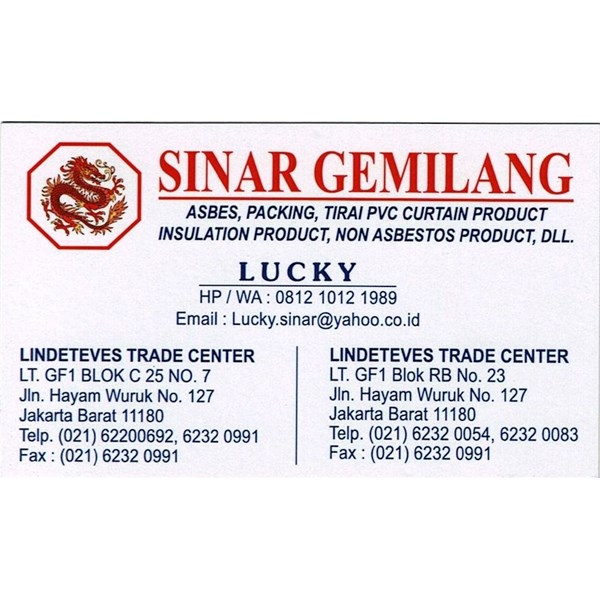 Supplier Gasket Garlock IFG 5500 Lembaran oleh CV. Sinar Gemilang Packing