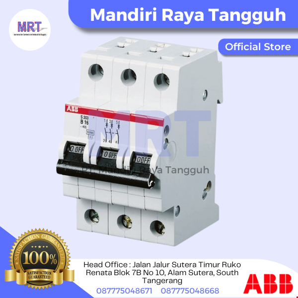 Distributor MCB ABB Murah Original oleh PT. Mandiri Raya Tangguh