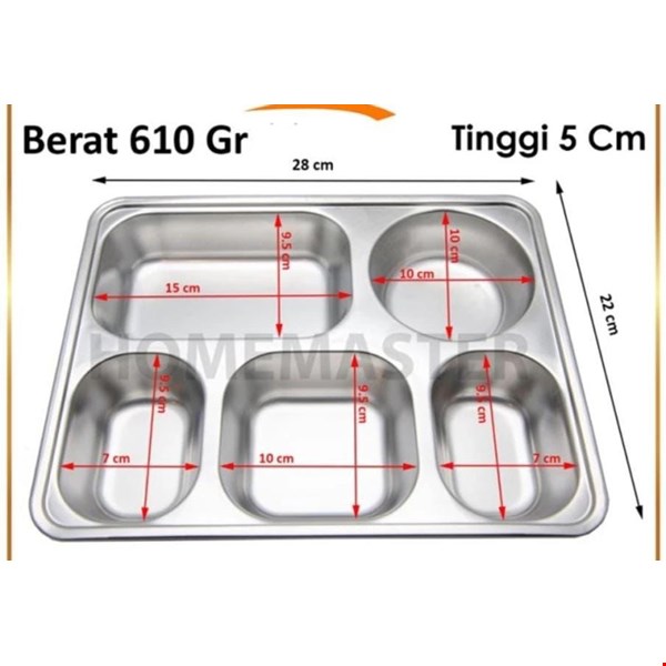 Jual Ompreng / Food Tray SS 304 oleh PT. Yanmaris Mitra Sarana