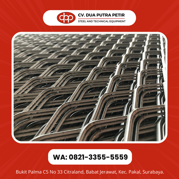 Jual plat expanded metal / jilumesh 1,2 x 2,4mtr oleh CV. Dua Putra Petir