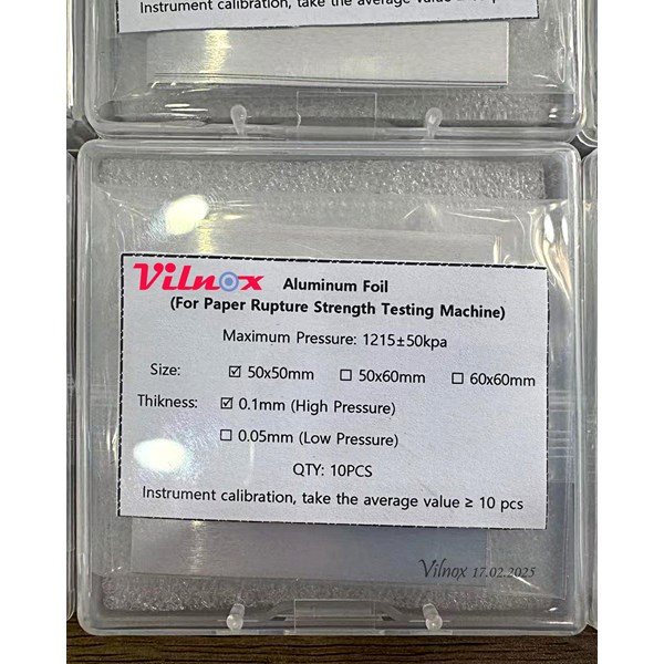 Jual Aluminium Foil untuk Bursting Strength Tester oleh PT. Vilnox ...