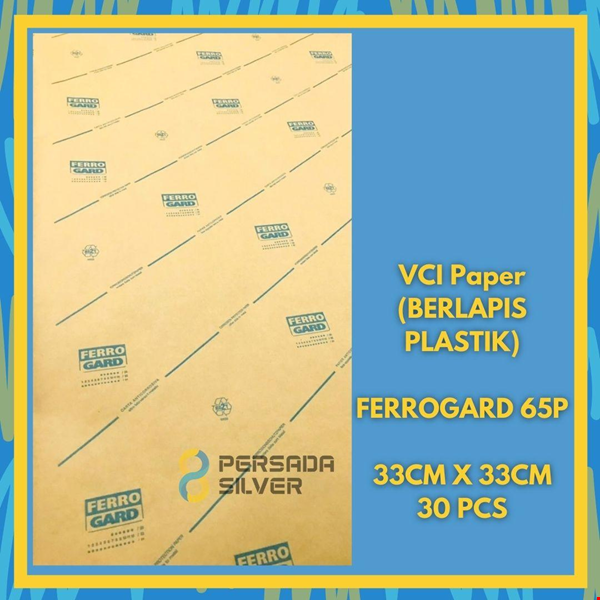 Jual KERTAS ANTI KARAT VCI Ferrogard 65P Ukuran 33cm X 33cm 1 Pack (30 ...