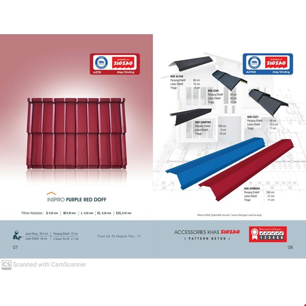 Jual ATAP GENTENG METAL BLUESCOPE AZ100 READY HARGA TERBAIK ...