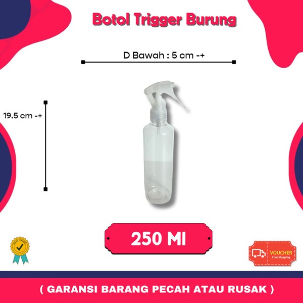 Jual Botol Trigger 250Ml Burung Bebek | Botol Spray 250ml | Botol Pet ...