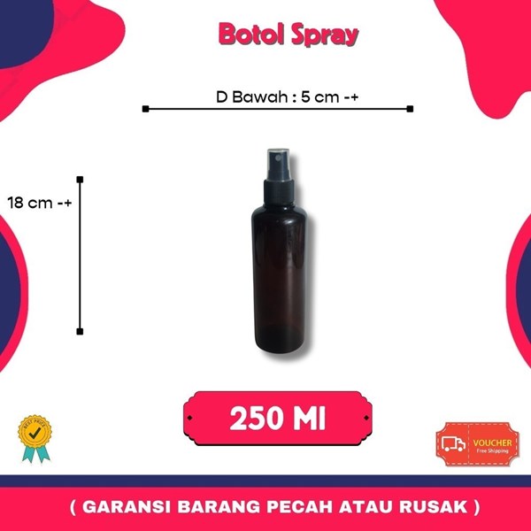 Jual Botol Spray Amber Coklat 250ml Pet | Botol Br Kosmetik Skincare ...
