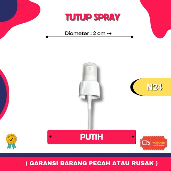 Jual Tutup Spray Putih Neck 24 [ Tutup Saja ] | Kepala Tutup Botol ...