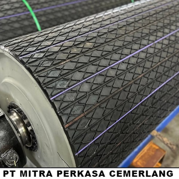 Jual RUBBER LAGGING PULLEY NATURAL DIAMOND oleh PT. Mitra Perkasa Cemerlang