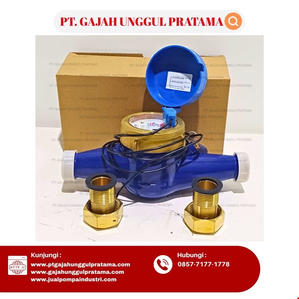 Jual SHM MULTI JET BRASS FLOWMETER DN 25 PULSE oleh PT. Gajah Unggul ...