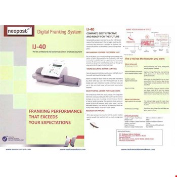 Jual Mesin tera Meterai Digital ; NEO POST IJ 40 DKI Jakarta - PT ...