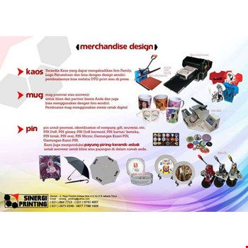 Jual Merchandise Design DKI Jakarta - Sinergi Printing | Indonetwork