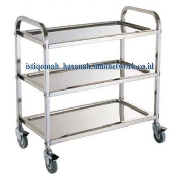 Jual FOOD TROLLEY | Trolley Stainless/ trolley barang/ Trolley makanan ...
