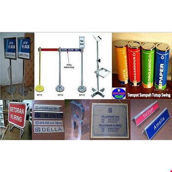 Jual Atribut / papan nama / signages | standing display | papan ...