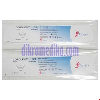 Jual Benang Bedah / Benang Operasi PETERS Corolene 3/ 0 20S20C Jawa ...