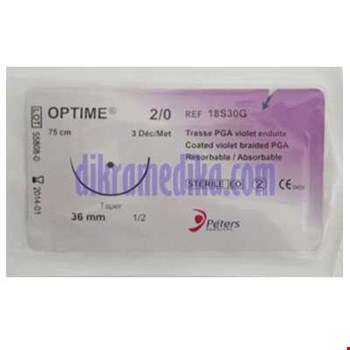 Jual Benang Bedah / Benang Operasi PETERS Optime 2/ 0 18S30G Jawa ...