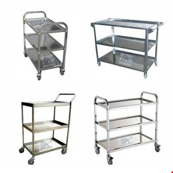 Jual trolley susun stainless | trolley makanan | trolley minuman | food ...