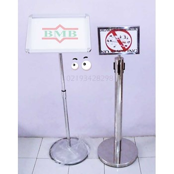 Jual standing signage | floor standing sign | notice holders | tiang ...