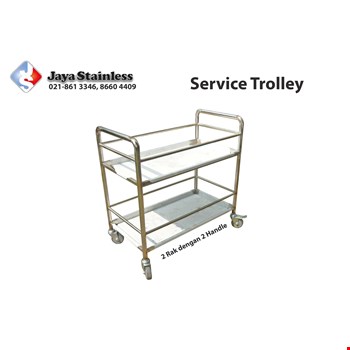 Jual Trolley makanan/ trolley pengantar makanan 2 susun 2 handle DKI ...