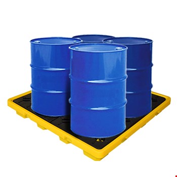 Jual Spill Pallet 4 Drum WLP004. Pallet plastik untuk komoditi cairan ...