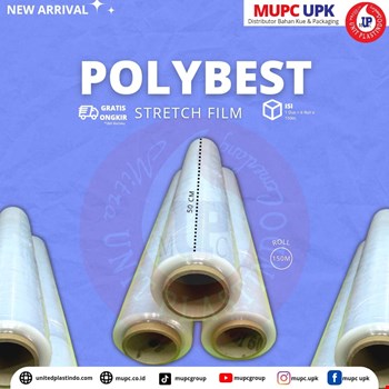 Jual STRETCH FILM POLYBEST 50CM - DISTRIBUTOR WRAPPING KEMASAN Banten ...