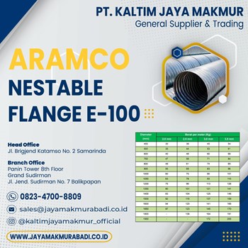 Jual ARAMCO NESTABLE FLANGE E-100 HARGA TERBAIK READY BANJARMASIN ...